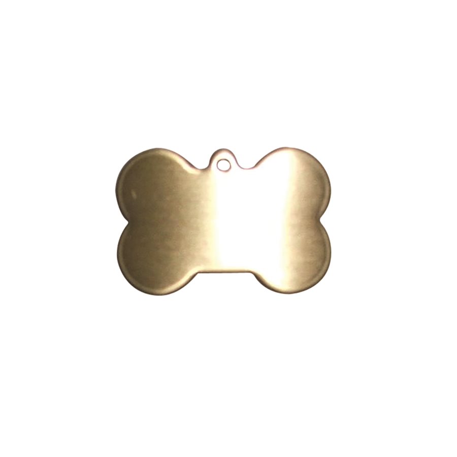 DOG BONE SHAPED BRASS PLATE